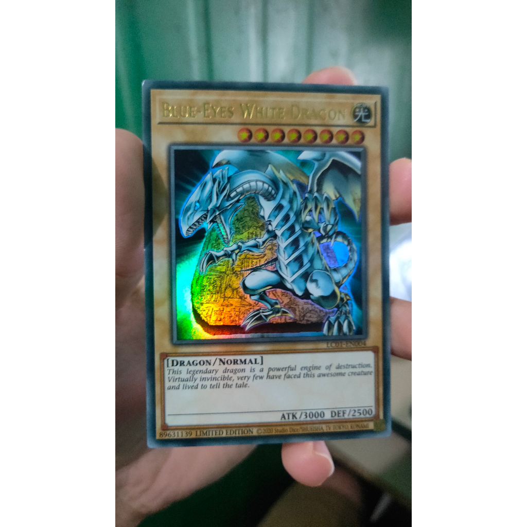 Thẻ bài Yu-Gi-Oh - Blue Eye White Dragon - Ultra Rare - HÀNG CHÍNH HÃNG - Tiếng Anh - UK - LC01 ...