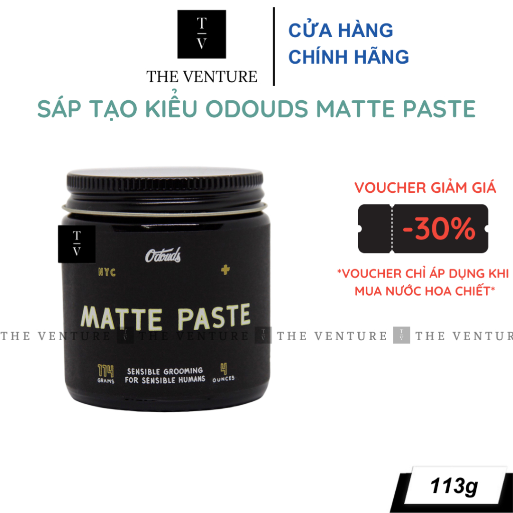 Sáp Vuốt Tóc Nam O'Douds Matte Paste Chính Hãng - 113 Gram . | Shopee Việt Nam