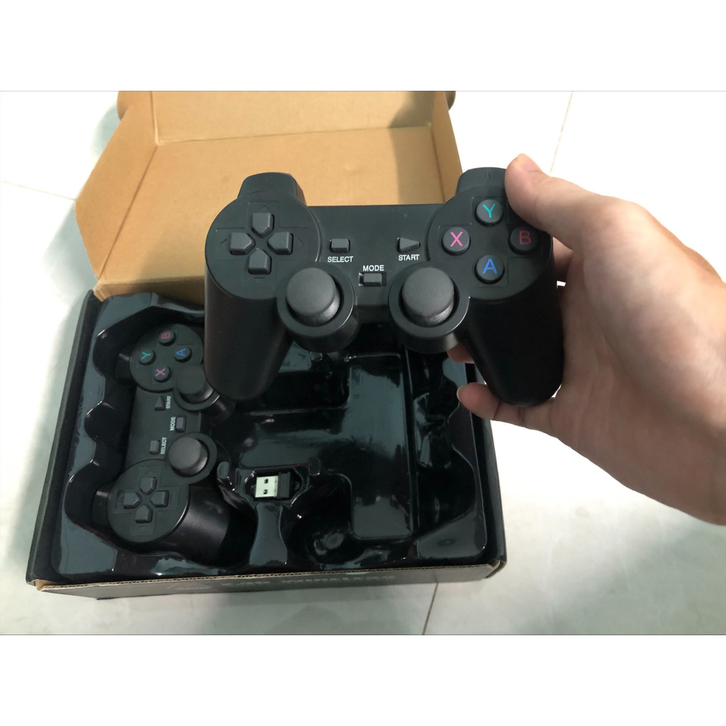 Tay cầm chơi game không dây Bluetooth - Game PS1/PC/Stick 4K | Shopee ...