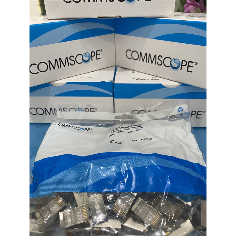 Hạt mạng Commscope cat6 FTP chống nhiễu Shielded 8 Position Modular ...