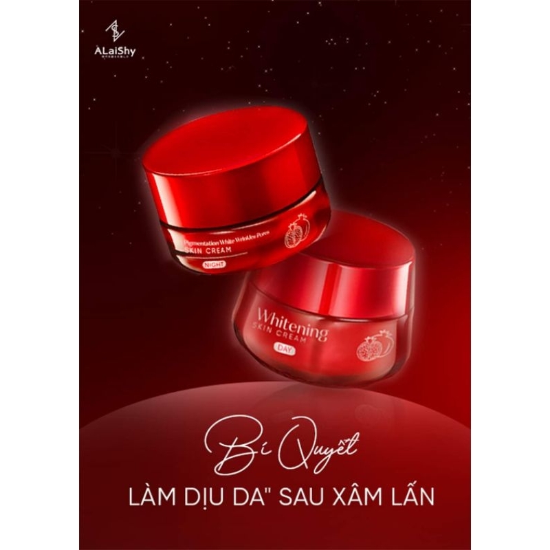 Face dưỡng trắng tinh khiết lựu đỏ Alaishy (kem ngày) | Shopee Việt Nam