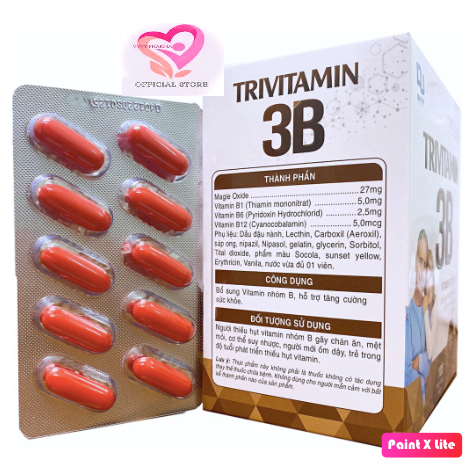 [CHÍNH HÃNG] Trivitamin 3B - HỘP 100 VIÊN | Shopee Việt Nam