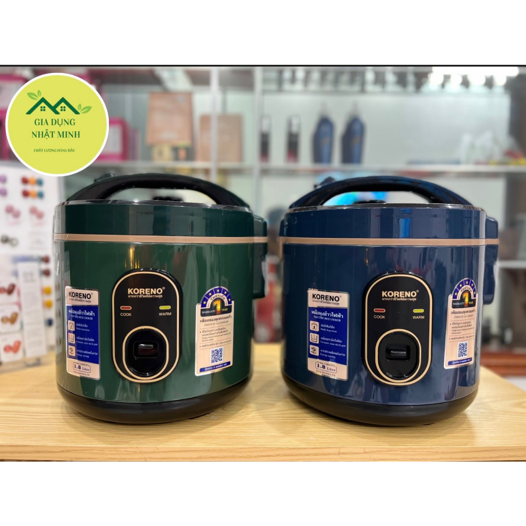 NỒI CƠM ĐIỆN 1,8L CAO CẤP KORENO 618, 4-5 ngườ ăn, CHÍNH HÃNG, bảo hành 12 tháng. | Shopee Việt Nam