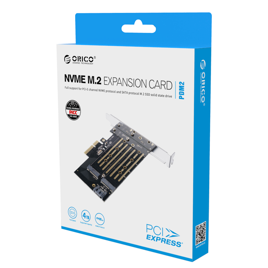 Thẻ Mở Rộng ORICO PCI-e x4 Sang NVMe M2 M-key/B-Key PDM2 | Shopee Việt Nam