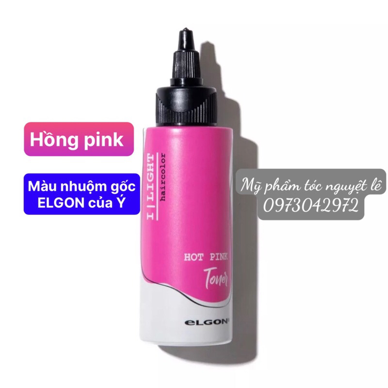 MÀU NHUỘM GỐC FREE AMONIAC ELGON ILIGHT HỒNG PINK 100ml | Shopee Việt Nam