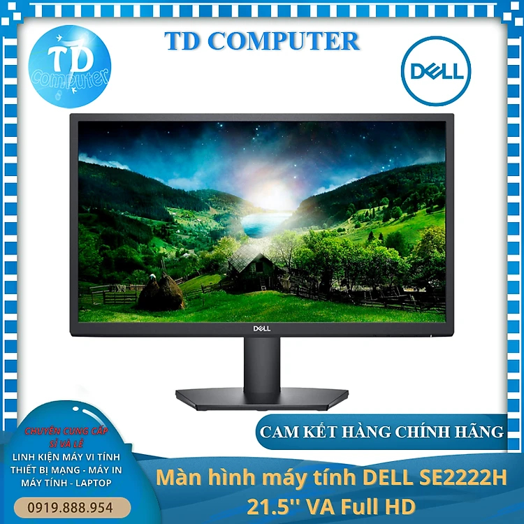 Màn hình máy tính Dell SE2222H 22inch (21.5" VA Full HD 60Hz, HDMI+VGA ...