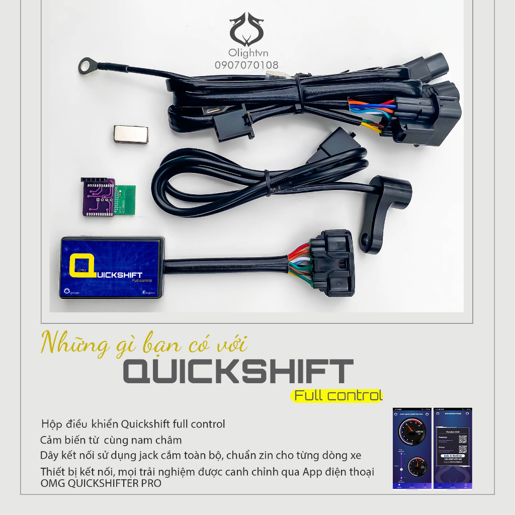 Quickshift FULL CONTROL - Hỗ trợ sang số nhanh dành cho các dòng côn tay Fi | Shopee Việt Nam
