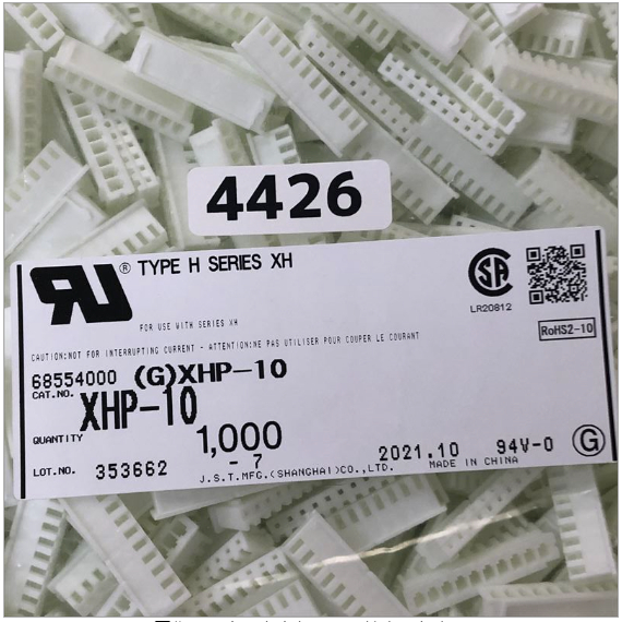 XHP-10 - JST Female Connector Housing - XHP, 2.5mm Pitch, 10 Way, 1 Row [XHP-10]; 820-1602 ...