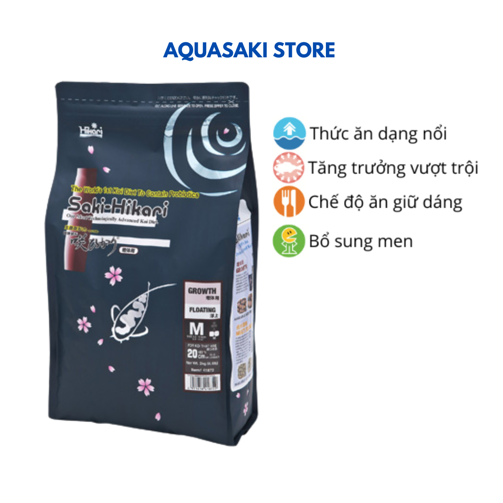 Cám tăng trưởng cho cá koi SAKI-HIKARI GROWTH 2kg/5kg | Shopee Việt Nam