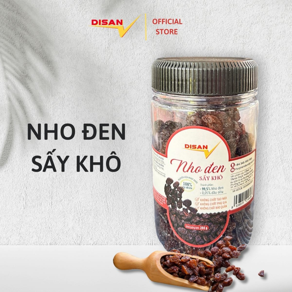 NHO ĐEN SẤY KHÔ DISAN 200gr | Shopee Việt Nam