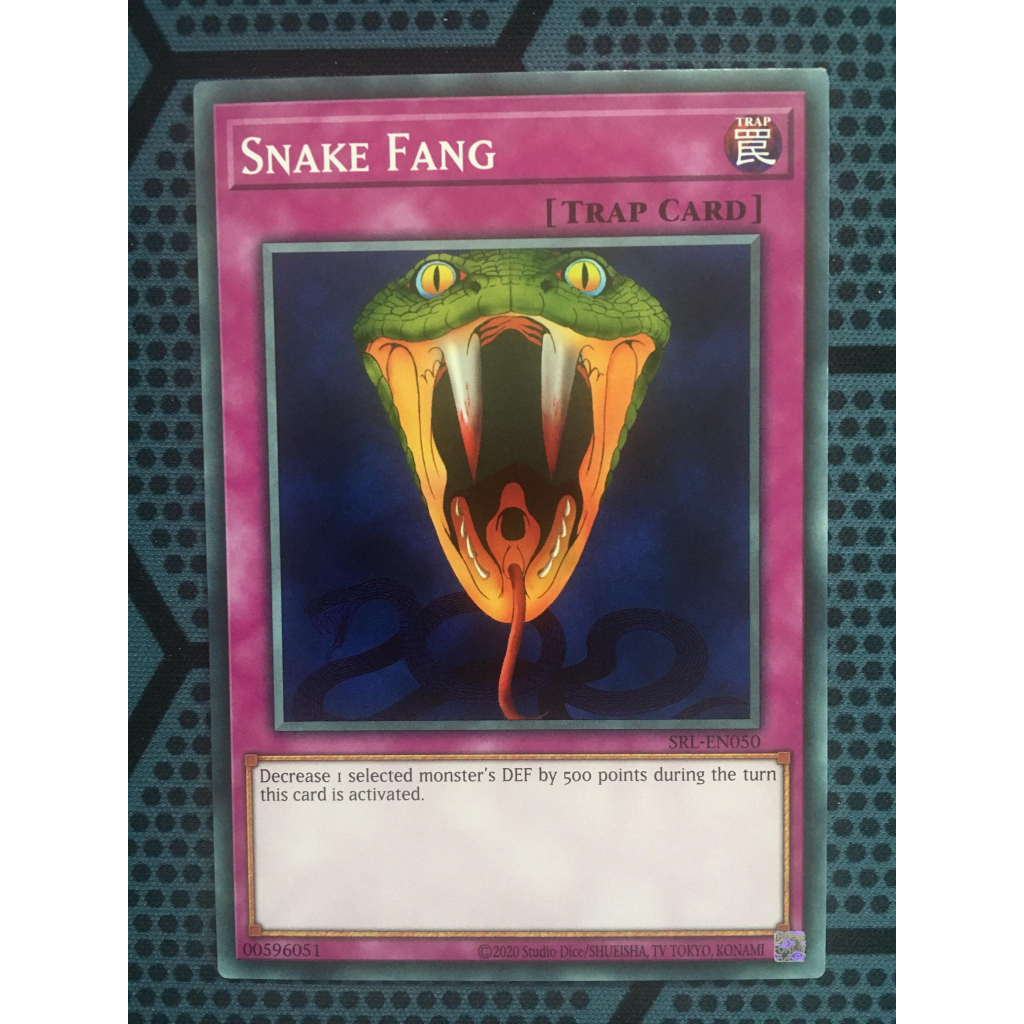 Bài yugioh thời đầu duel monster - Snake Fang - SRL-EN050 - Common ...