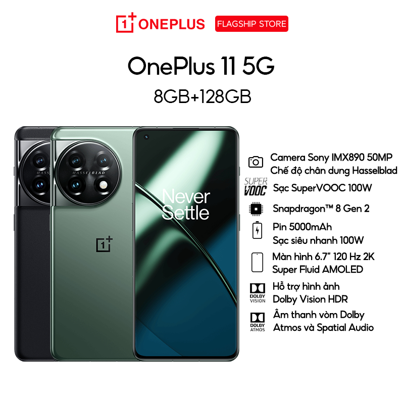 Điện Thoại OnePlus 11 8GB 128GB | Chip Snapdragon 8 Gen 2 | Shopee Việt Nam
