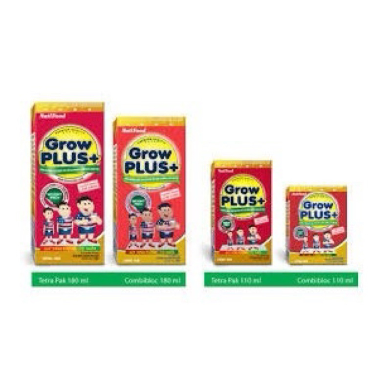 Thùng 48 hộp SBPS NutiFood Grow Plus+ SDD đỏ loại 110ml và 180ml | Shopee Việt Nam