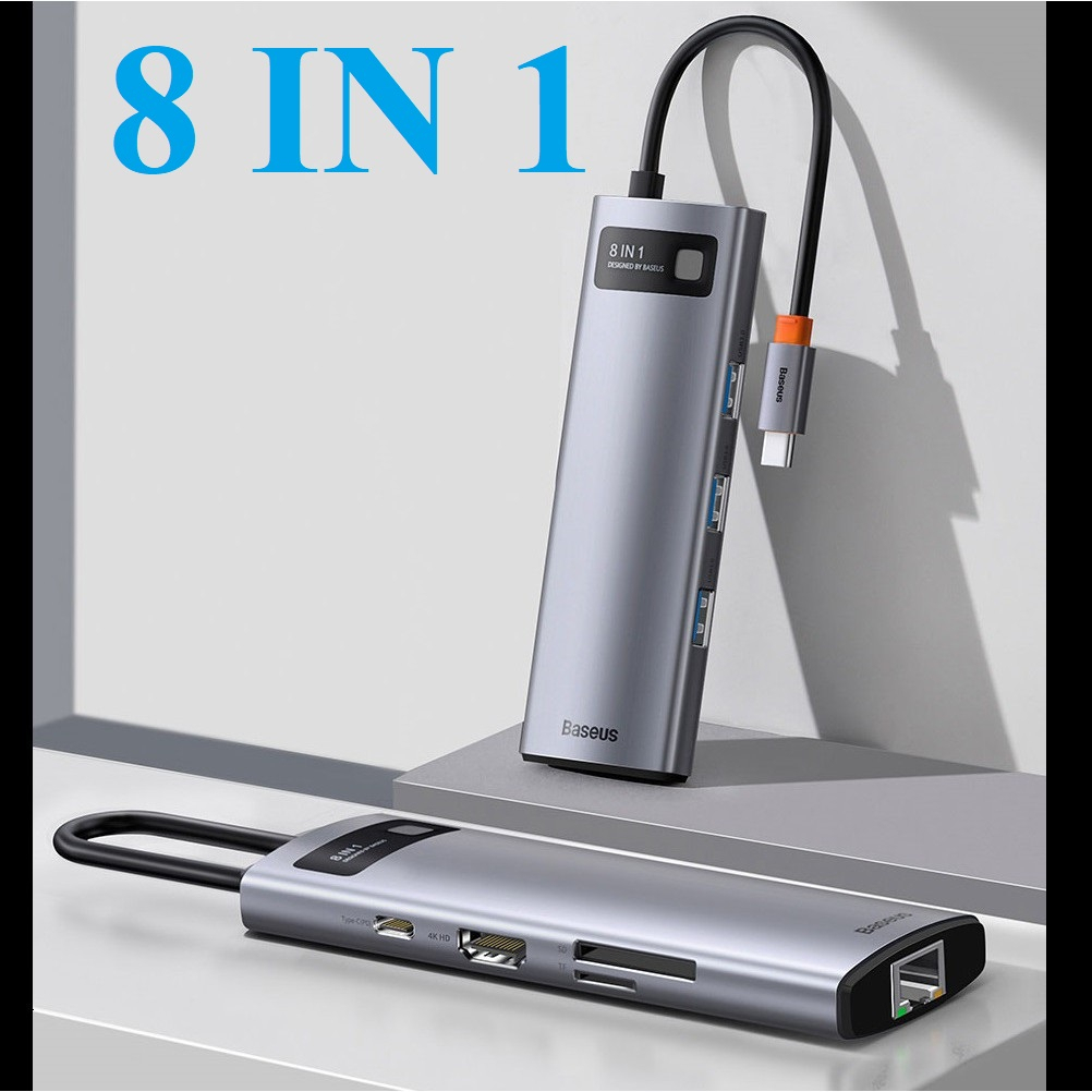 [ Hub C macbook 8in1 ] Thiết bị chia cổng type C đa năng 8 trong 1 tốc ...