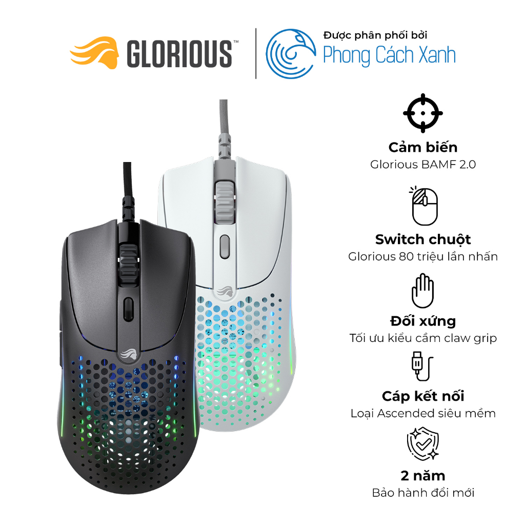 Chuột đối xứng siêu nhẹ Glorious Model O 2 Wired - Hàng Chính Hãng ...