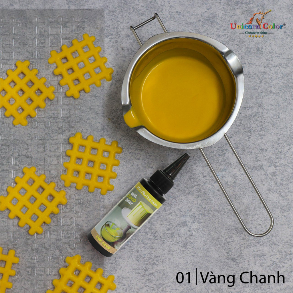 Màu Pha Socola Vàng Chanh - Ms 01 - 50Ml (Chocolate food color - Yellow ...