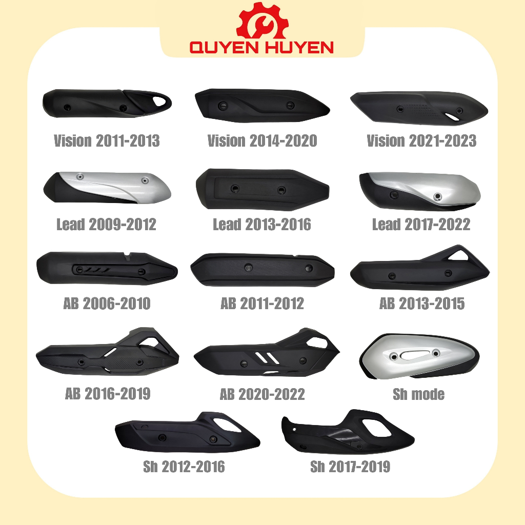 Ốp pô xe máy - Bảo vệ ống xả Nhựa nguyên sinh - Che bô chống nóng dành ...