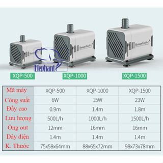 Máy bơm chìm thương hiệu cao cấp SunSun Xiaoli XQP dùng cho hồ cá cảnh ...