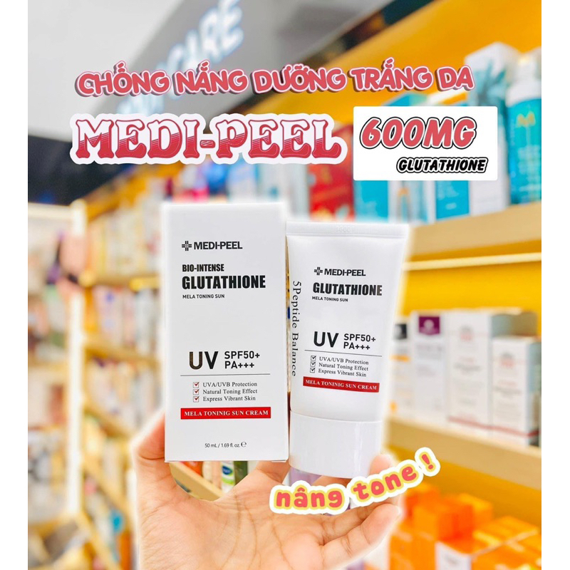 Kem Chống Nắng Medi-peel Bio Intense Glutathione Mela Toning Sun Cream ...
