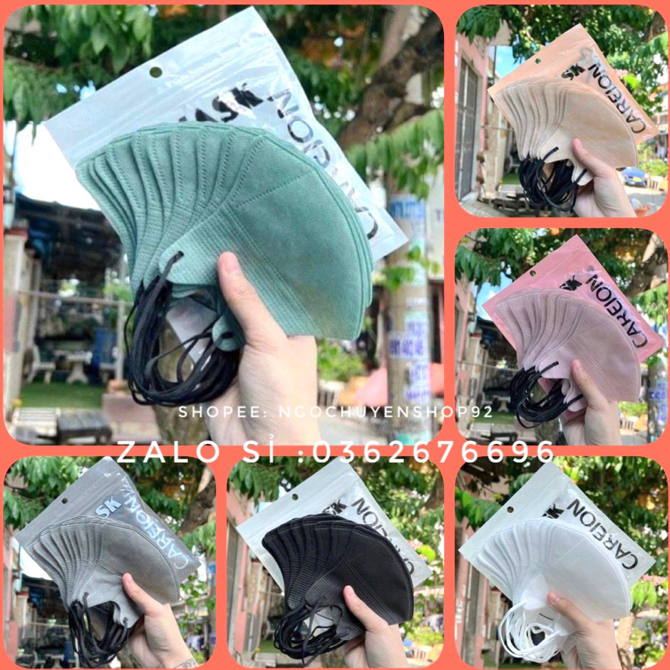 [Thùng 100 chiếc] Khẩu Trang 5D THÁI LAN,5D MASK CAREION Kháng Khuẩn,nhiều Màu Lạ Siêu Đẹp ...