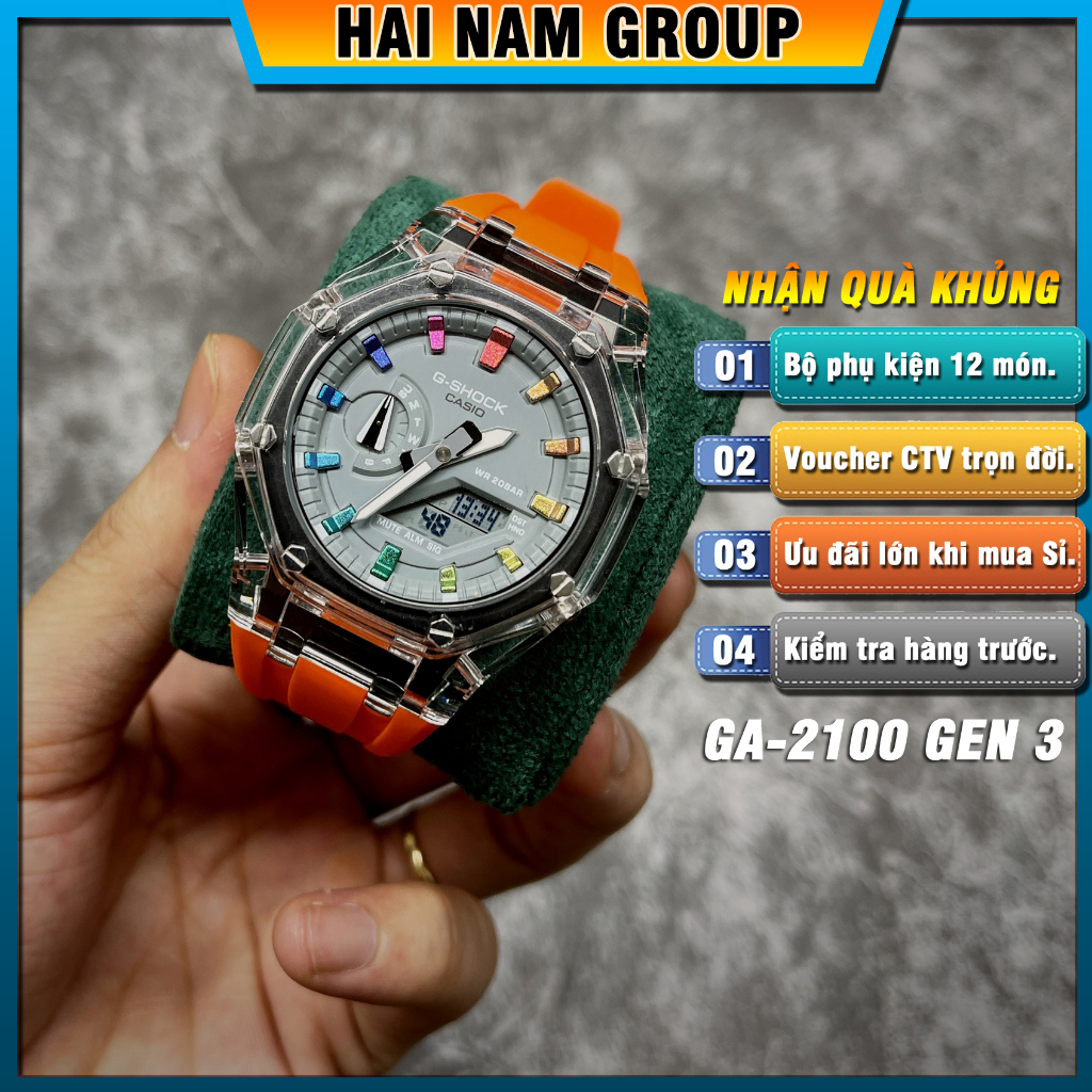 Đồng hồ nam G-SHOCK GA 2100 Custom AP Gen 3 | GA-2100 HNG302 | Shopee ...