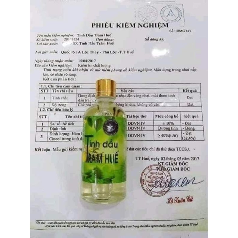 100ml Tinh dầu tràm Huế chính hãng bao test, bao check mã vạch | Shopee ...