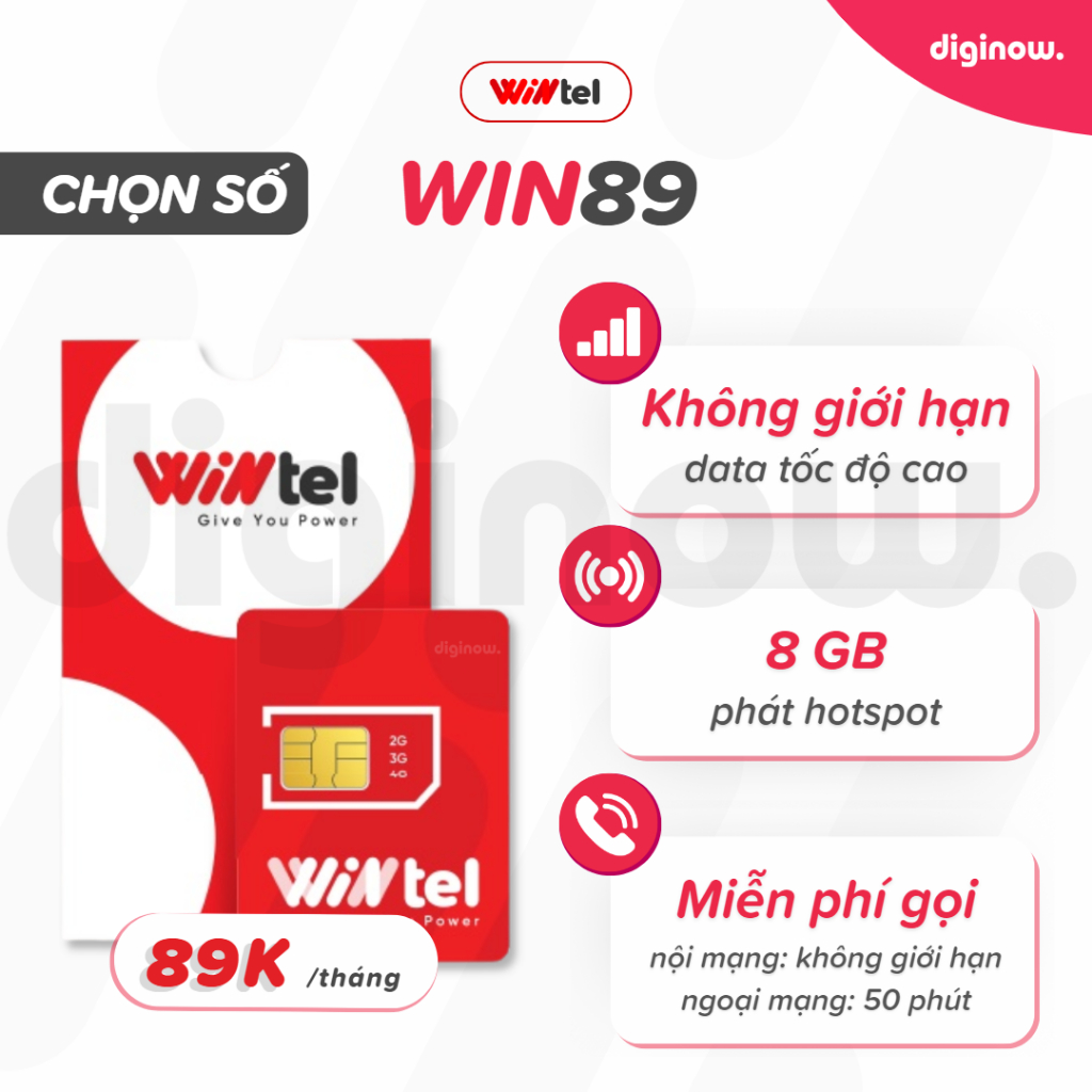 [CHỌN SỐ] Sim 4G Wintel Win89 - Không giới hạn data tốc độ cao - Sóng Vinaphone | Shopee Việt Nam