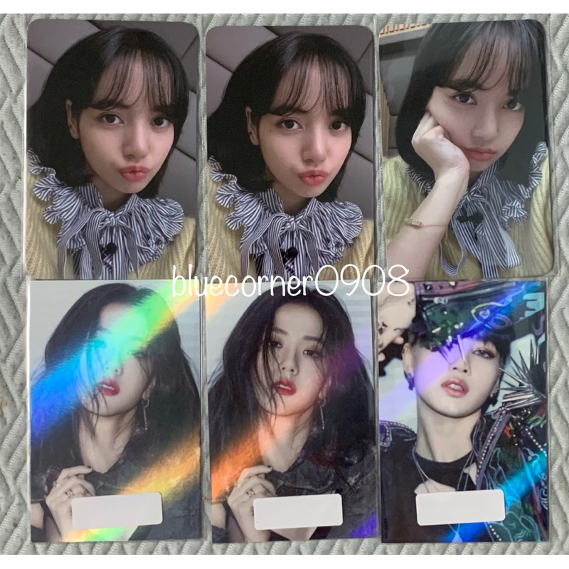 (thanh lý) Card ảnh bo góc Lisa photobook 0327 off The album Jisoo ...