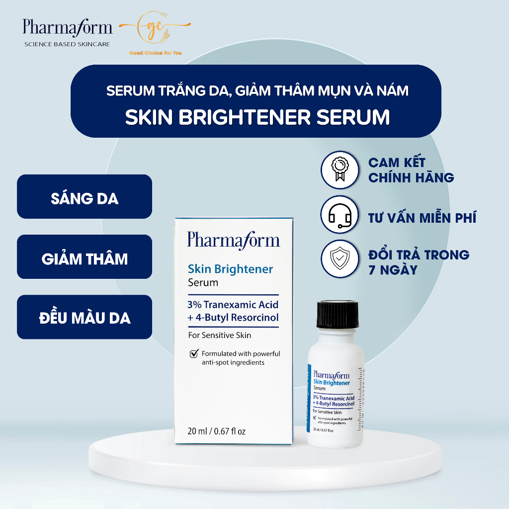 [Tinh chất sáng da giảm thâm nám] Pharmaform Skin Brightener Serum 20ml ...