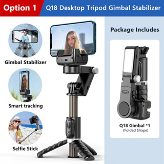 Gimbal Q18 - Thiết Bị Ổn Định Camera Tự Sướng 3 Trục Tích Hợp Đèn Làm ...