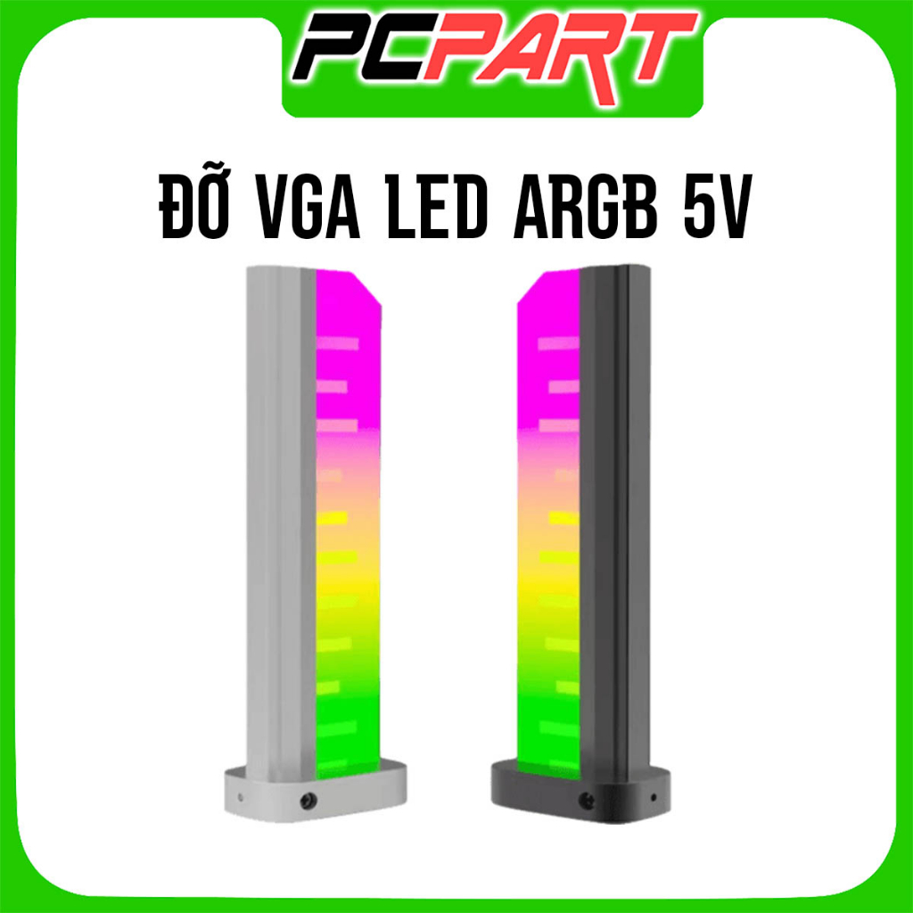 Cây đỡ VGA chống cong led ARGB 5V 3 Pin đồng bộ main - Đỡ VGA LED ...