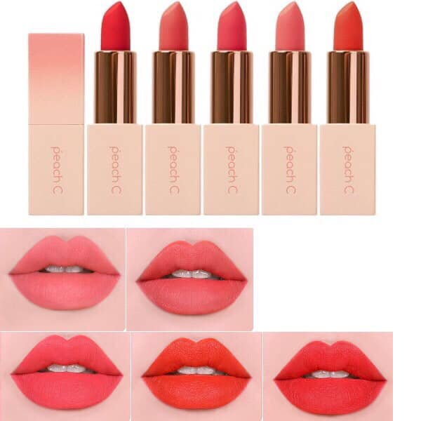 Son thỏi PEACH C Easy Matte LipStick thỏi son 3.7g Son lì siêu mịn | Shopee Việt Nam