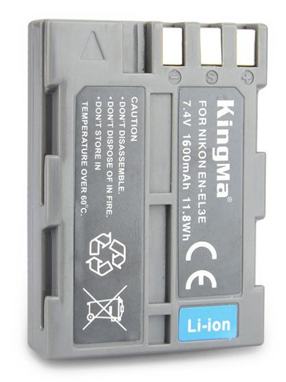 Pin, sạc kingma EN-EL3e cho máy ảnh Nikon D70,D70S,D80,D90,D200,D300 ...