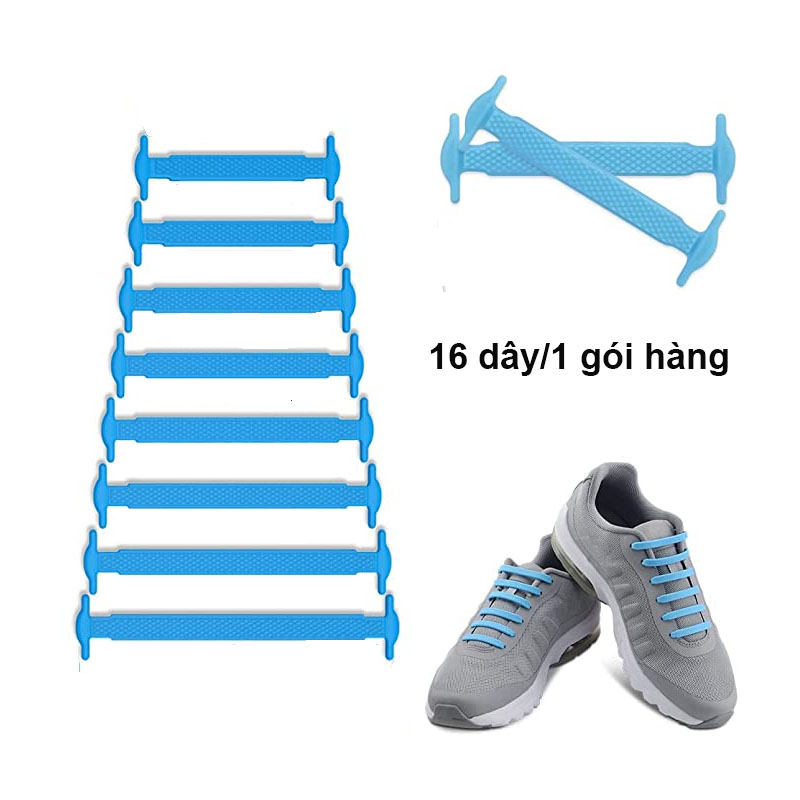 Dây giày thông minh bộ 16 dây - Googbye tie cho giày thể thao nam nữ ...