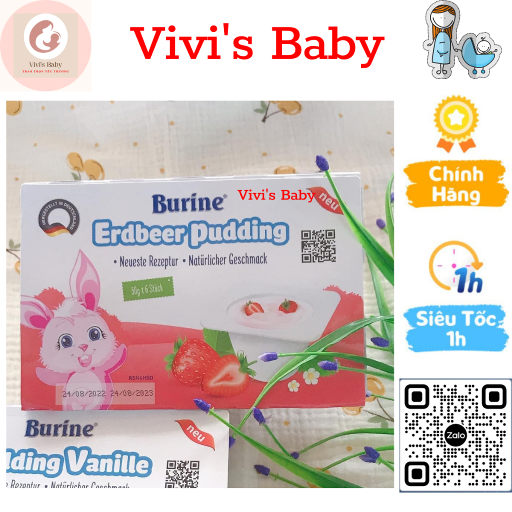 Cháo sữa Burine HiPP ăn dặm Pudding Dâu cung cấp Vitamin, Dưỡng Chất ...