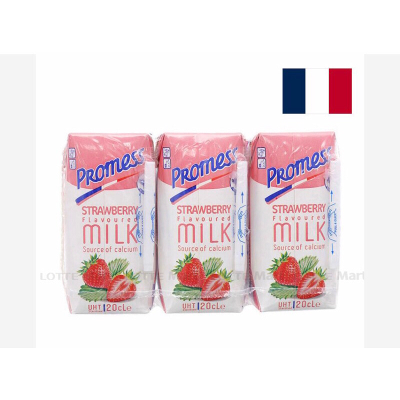 Sữa Tươi Promess Hương Dâu/ hương vani 200ml ( lốc 6 hộp) | Shopee Việt Nam