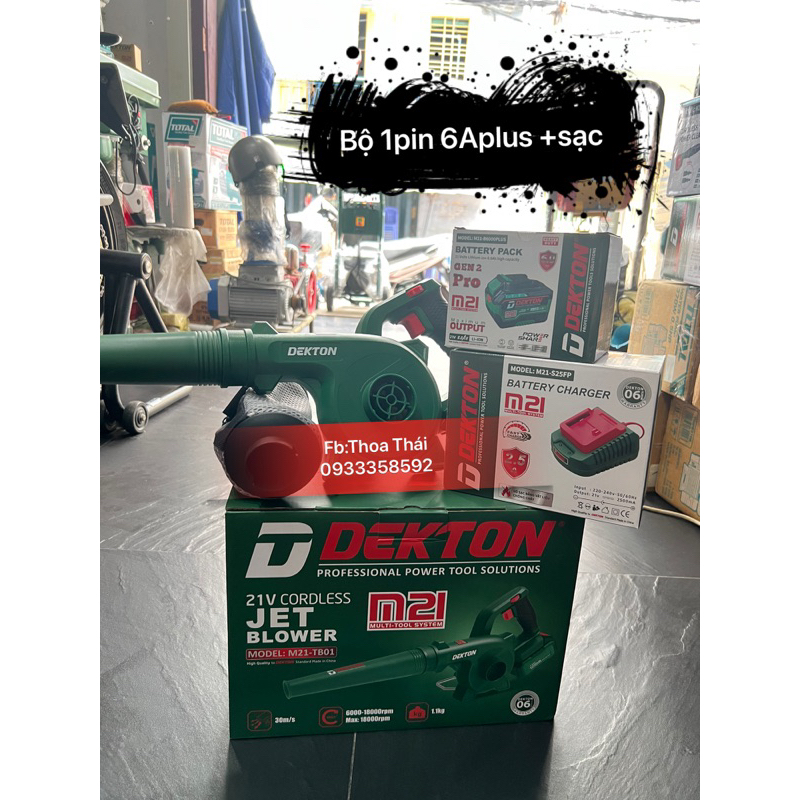 MÁY HÚT - THỔI BỤI DÙNG PIN DEKTON (M21-TB01) chân pin phổ thông Makita | Shopee Việt Nam