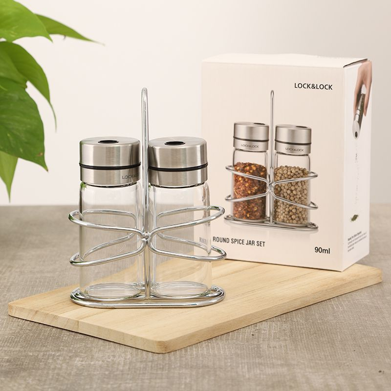 Set 2 Hũ Thủy Tinh Đựng Gia Vị Lock&Lock Point Glass Spice Jar LLG847 ...