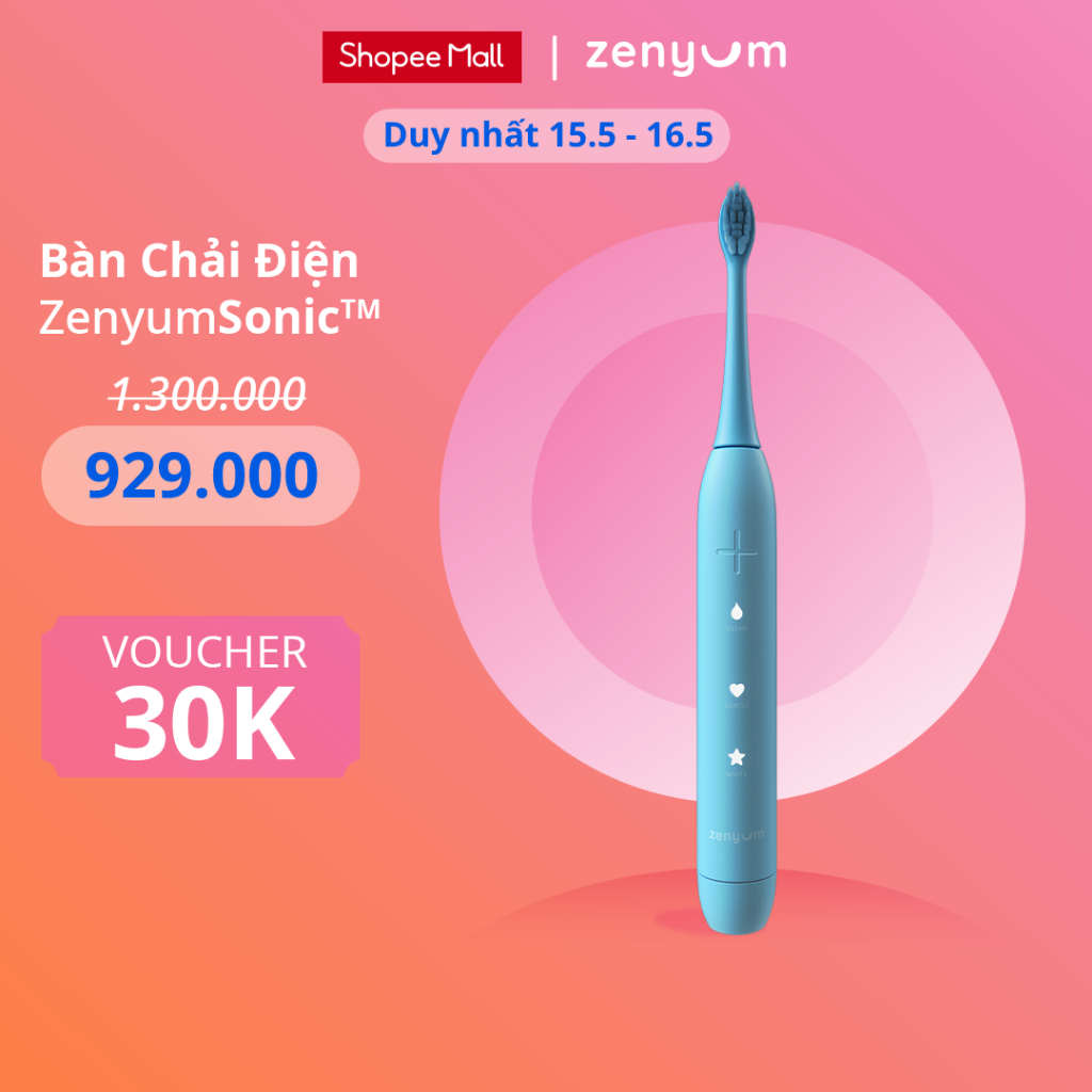 Bàn Chải Điện Zenyum Sonic Màu Xanh Dương - Công Nghệ Singapore ...