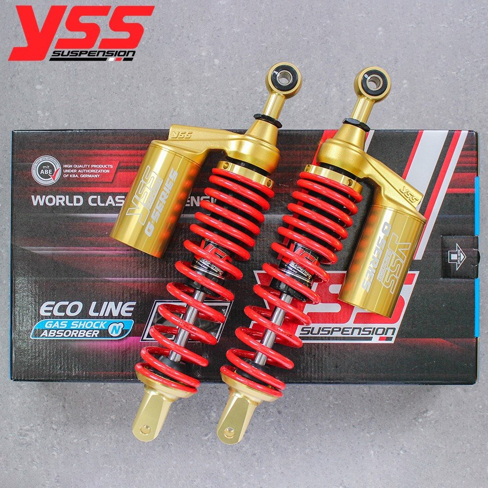 Phuộc YSS G-Plus PCX/AirBlade 125 (Lò Xo Đỏ, Bình Dầu Vàng Gold) TC302-335TL-04-853M | Shopee ...