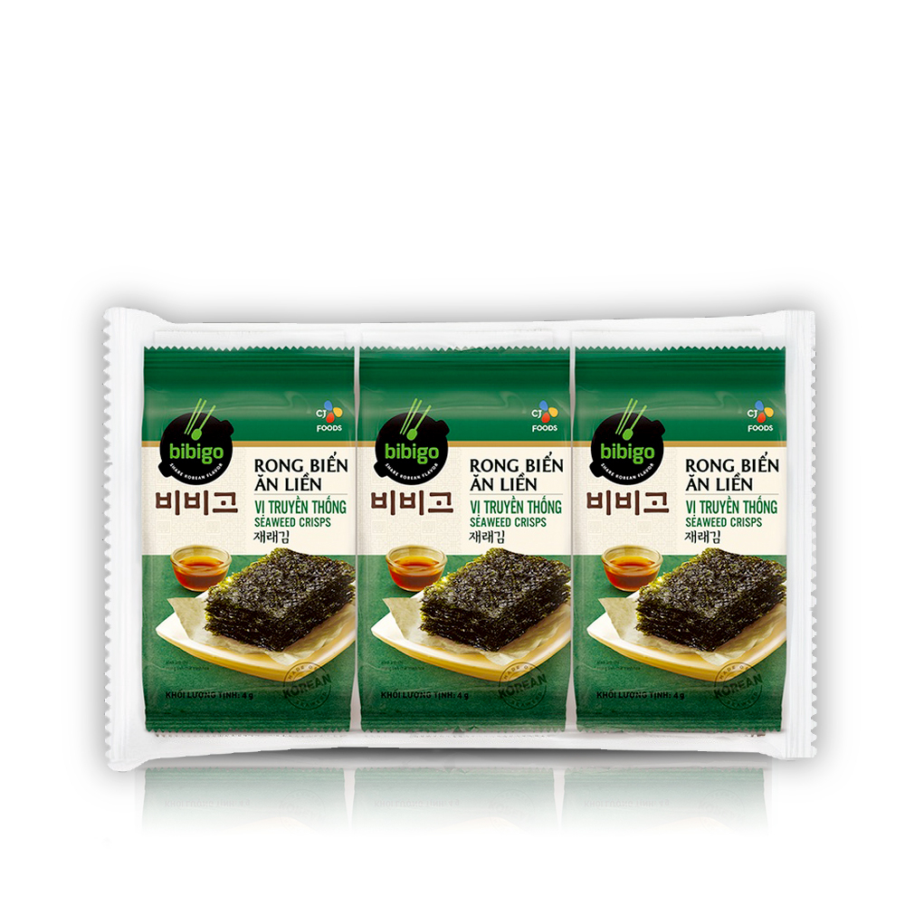 Rong Biển Ăn Liền Bibigo Hàn Quốc - Lốc 3 bịch (4x3gr) | Shopee Việt Nam