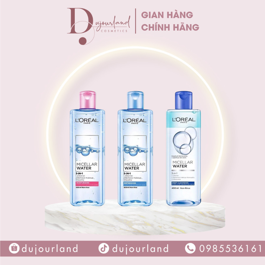 Nước tẩy trang L’Oreal Paris 3-in-1 Micellar Water | Shopee Việt Nam