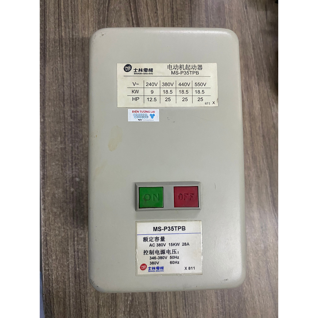 Tủ điện khởi động từ SHIHLIN MS-P35TPB nguồn 380VAC công suất 15kW | Shopee Việt Nam