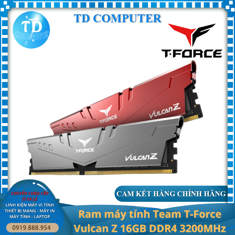 Ram máy tính Team T-Force Vulcan Z 16GB DDR4 3200MHz Tản dày - Hàng ...