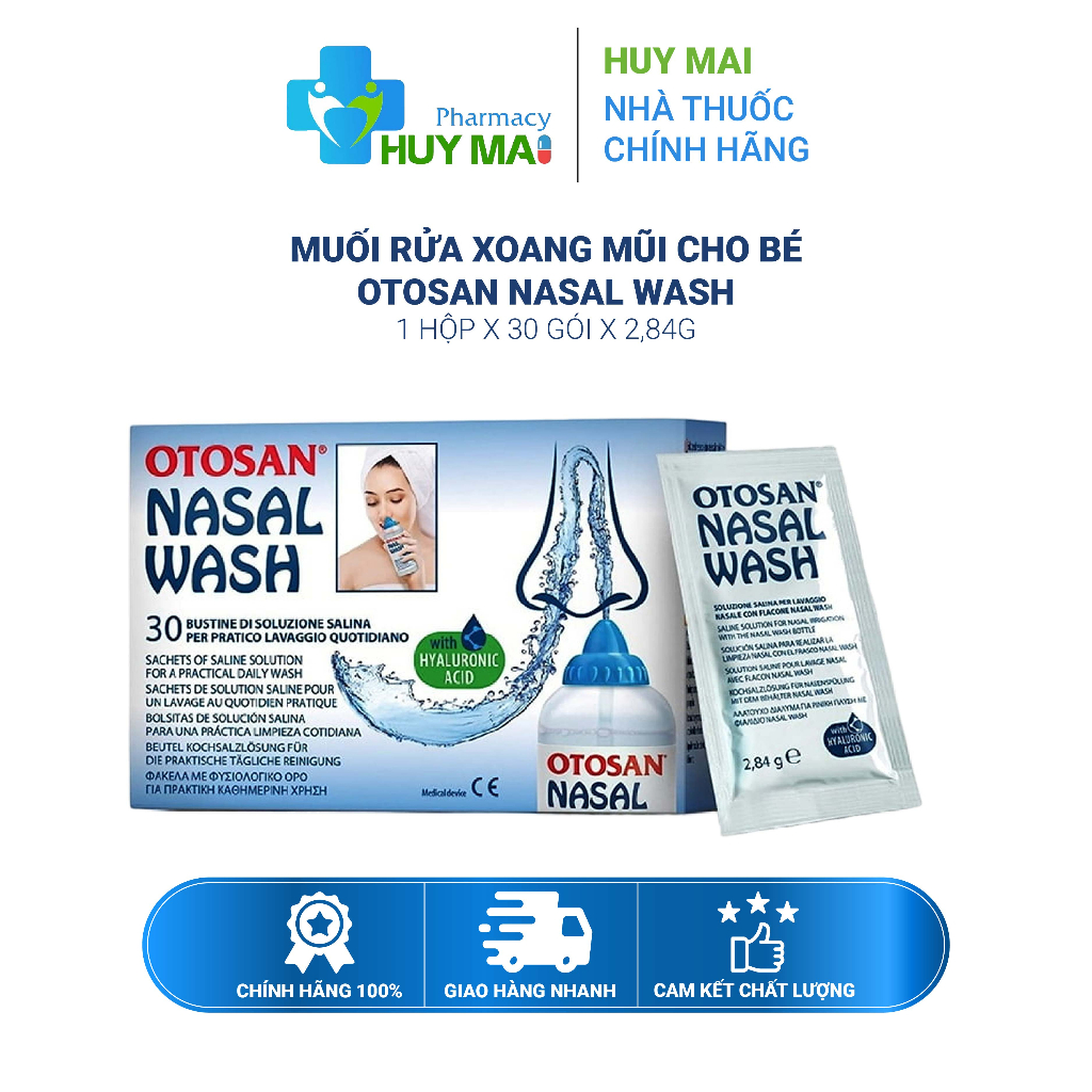 Muối rửa xoang mũi cho bé Otosan Nasal Wash Hộp 30 gói x 2,84g | Shopee ...