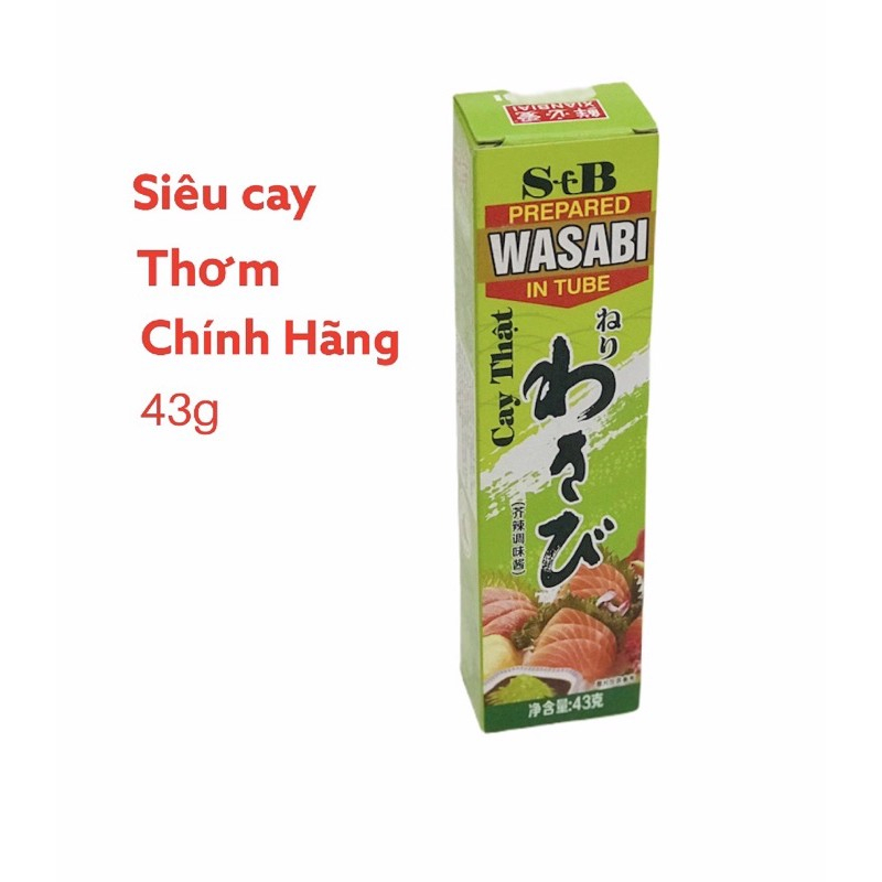 Mù tạt xanh Wasabi S&B cay ngon hộp 43g | Shopee Việt Nam