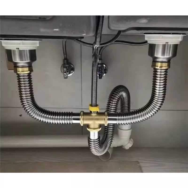 Bộ thoát nước inox bồn rửa chén bát, xiphong chậu rửa chén inox chống ...