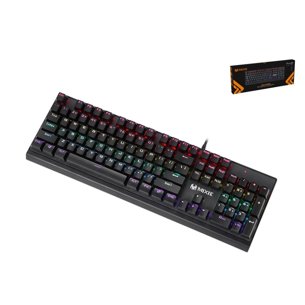 BÀN PHÍM VI TÍNH CÓ DÂY (USB) MIXIE JSM MK600 LED RGB , MÀU ĐEN ...