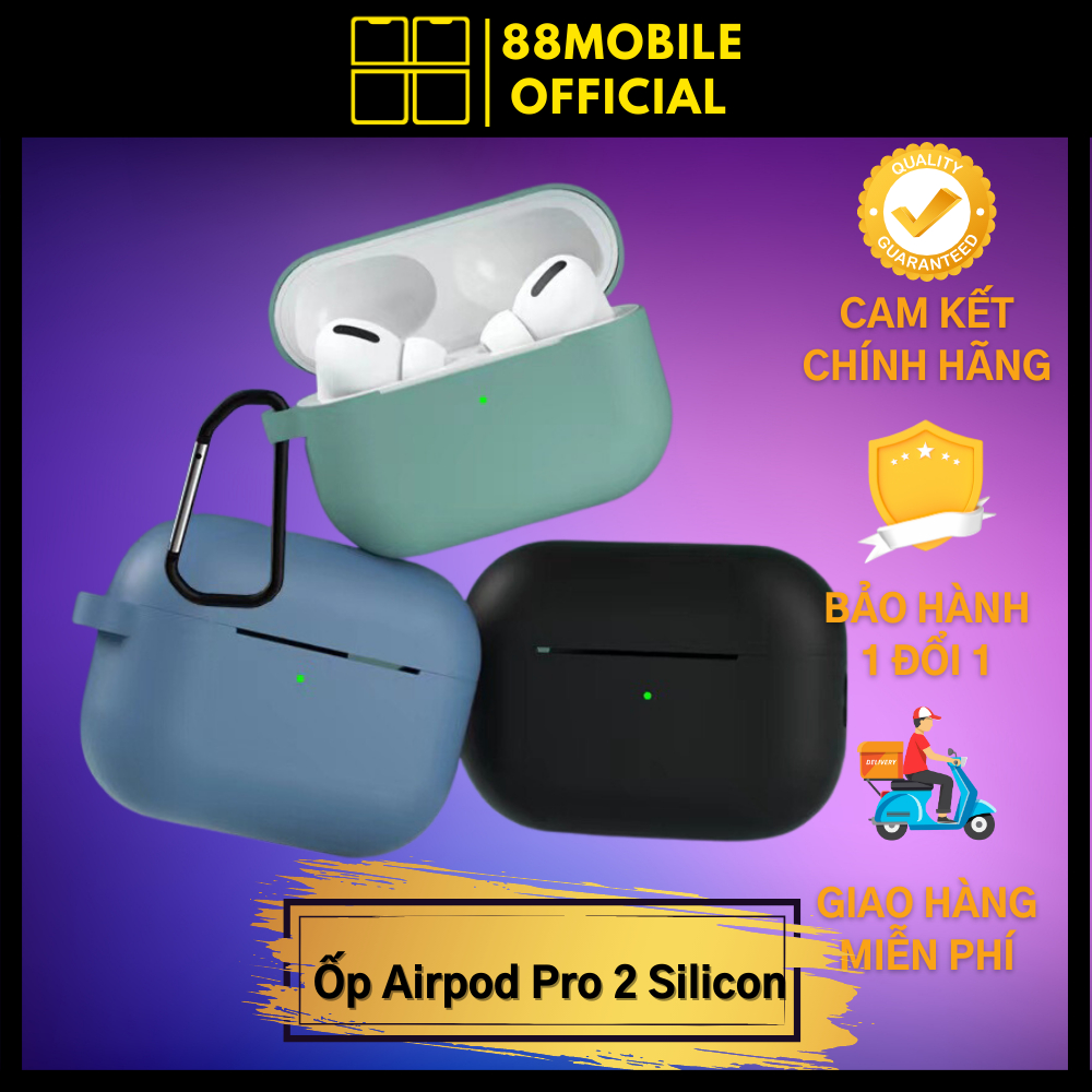 Case airpod pro 2 silicon cao cấp nhiều màu sắc lựa chọn I 88Mobile ...