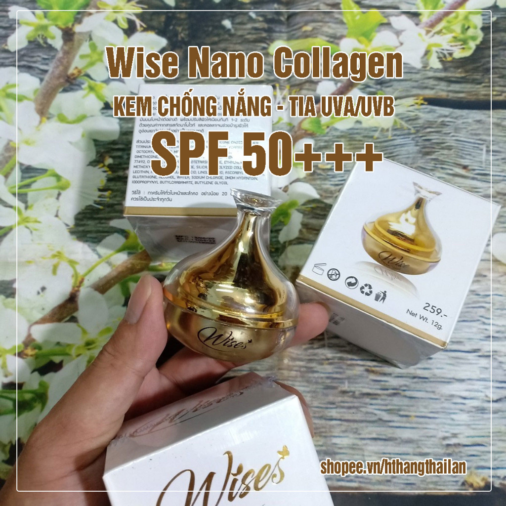 Kem chống nắng WISE NANO COLLEGEN SPF 50+++ chính hãng Thái Lan | Shopee Việt Nam